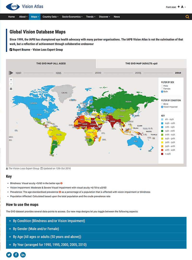 IAPB Vision Atlas | Gia Web Design